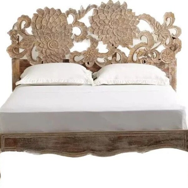 Indian Carved Bed - Etsy