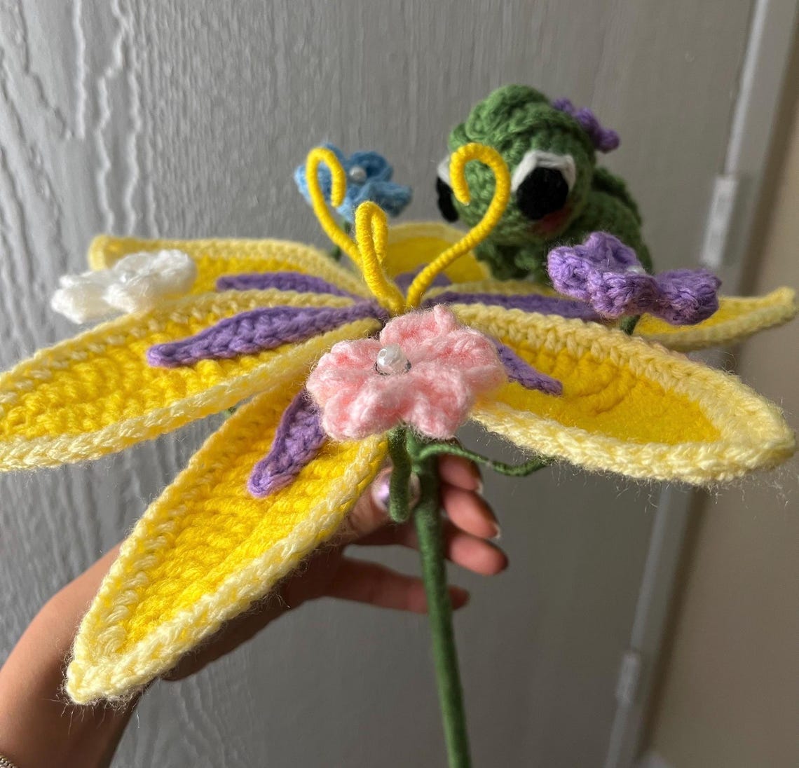 Crochet Tangled Sundrop Flower and Pascal - Etsy