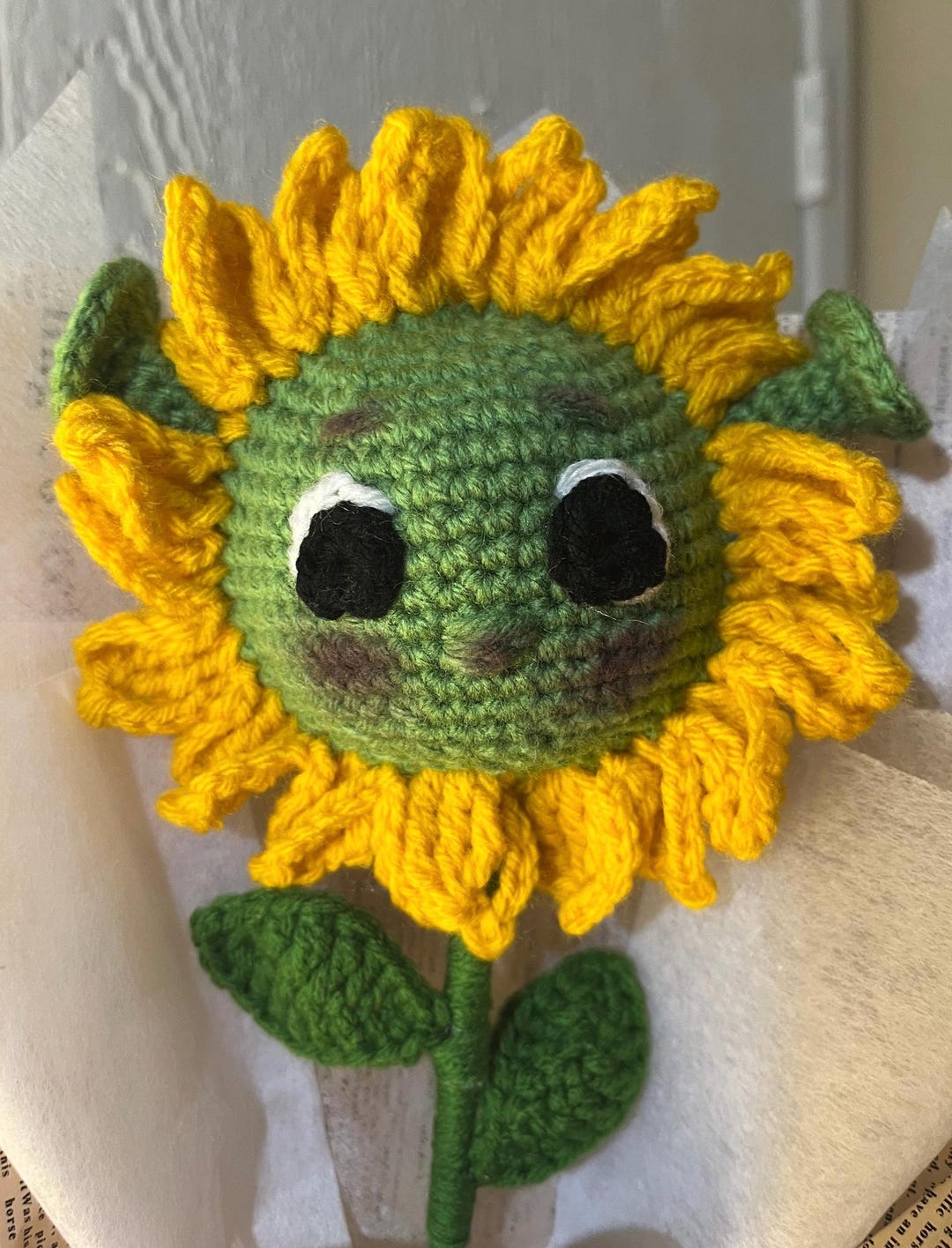 Crochet Shrek Sunflower - Etsy