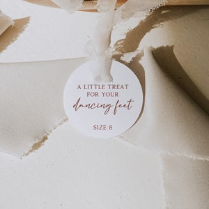 Wedding Flip Flop Tag Template, Wedding Dancing Shoes Labels, A Little ...