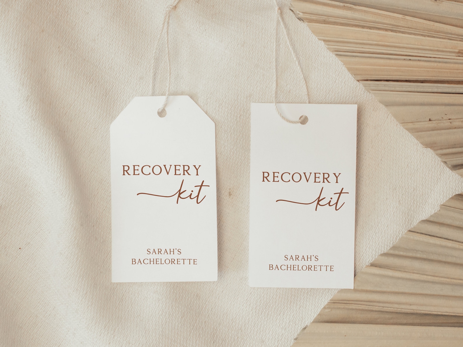 Recovery Kit Tag Template, Editable Wedding Hangover Kit Tag, Printable ...