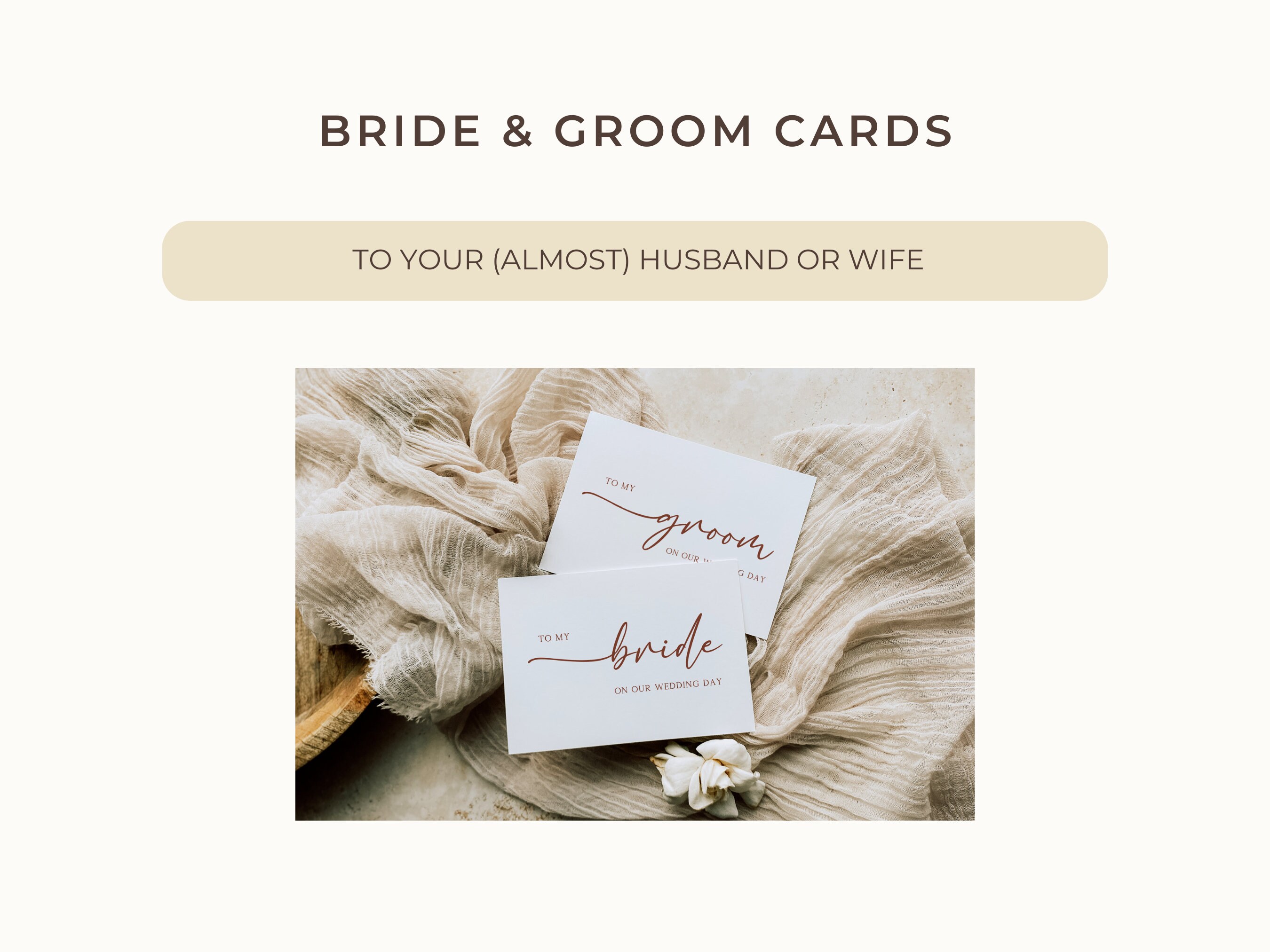 Editable Wedding Day Card Set, Wedding Card Template Bundle, Printable ...