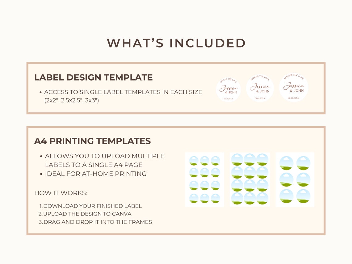 Spread the Love Preserve Label Template, Custom Wedding Favors ...