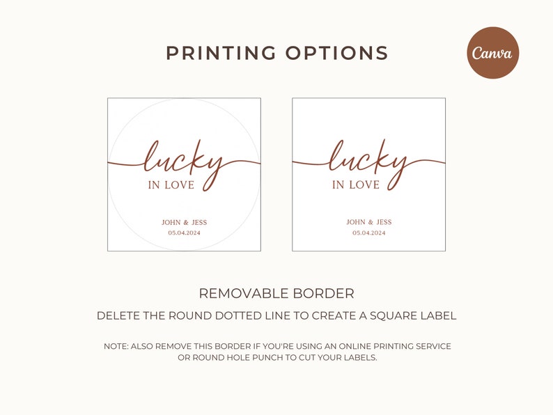 Lucky in Love Sticker Template, Custom Lotto Ticket Wedding Favor ...