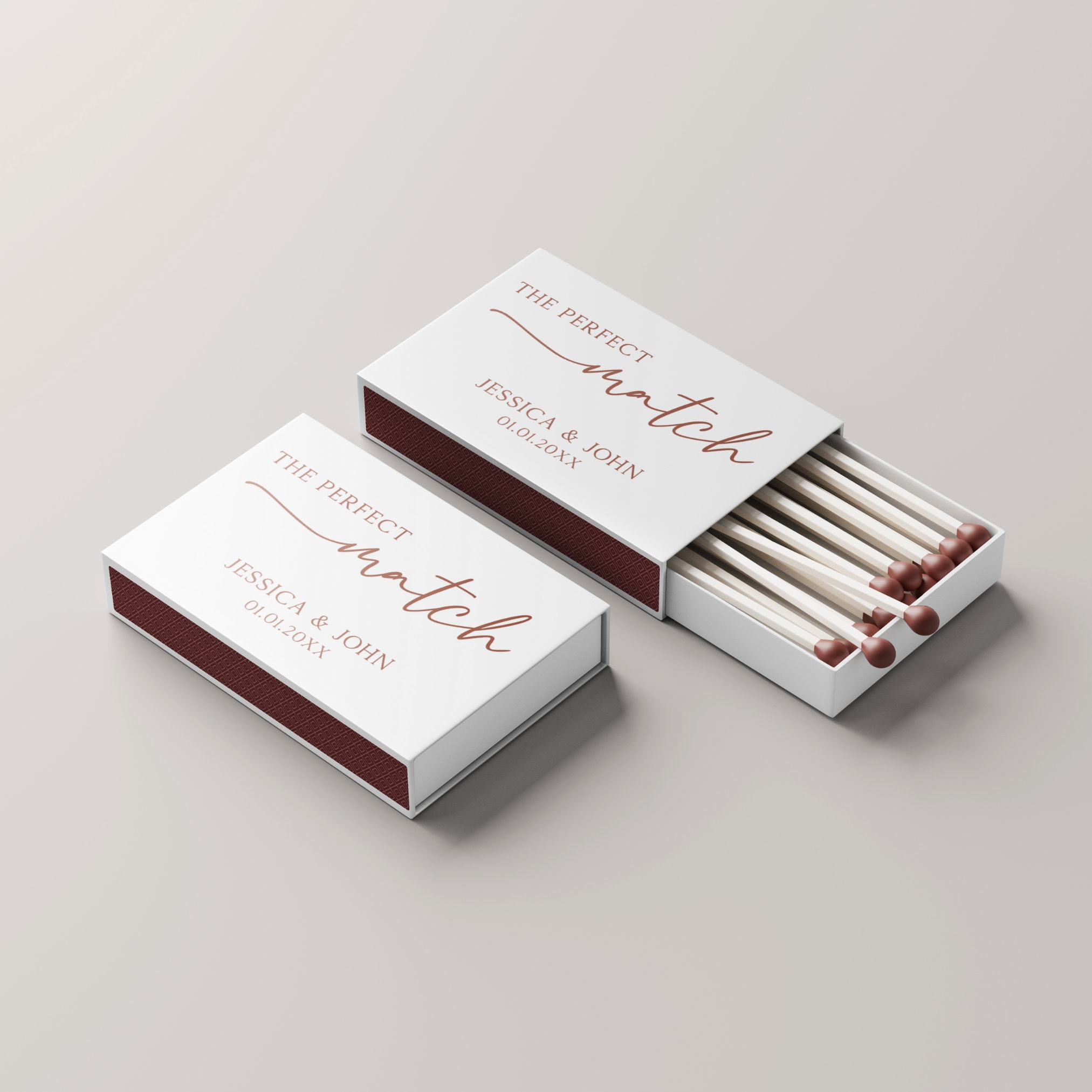 Matchbox Label Template, Editable Wedding Favor Stickers, Custom ...