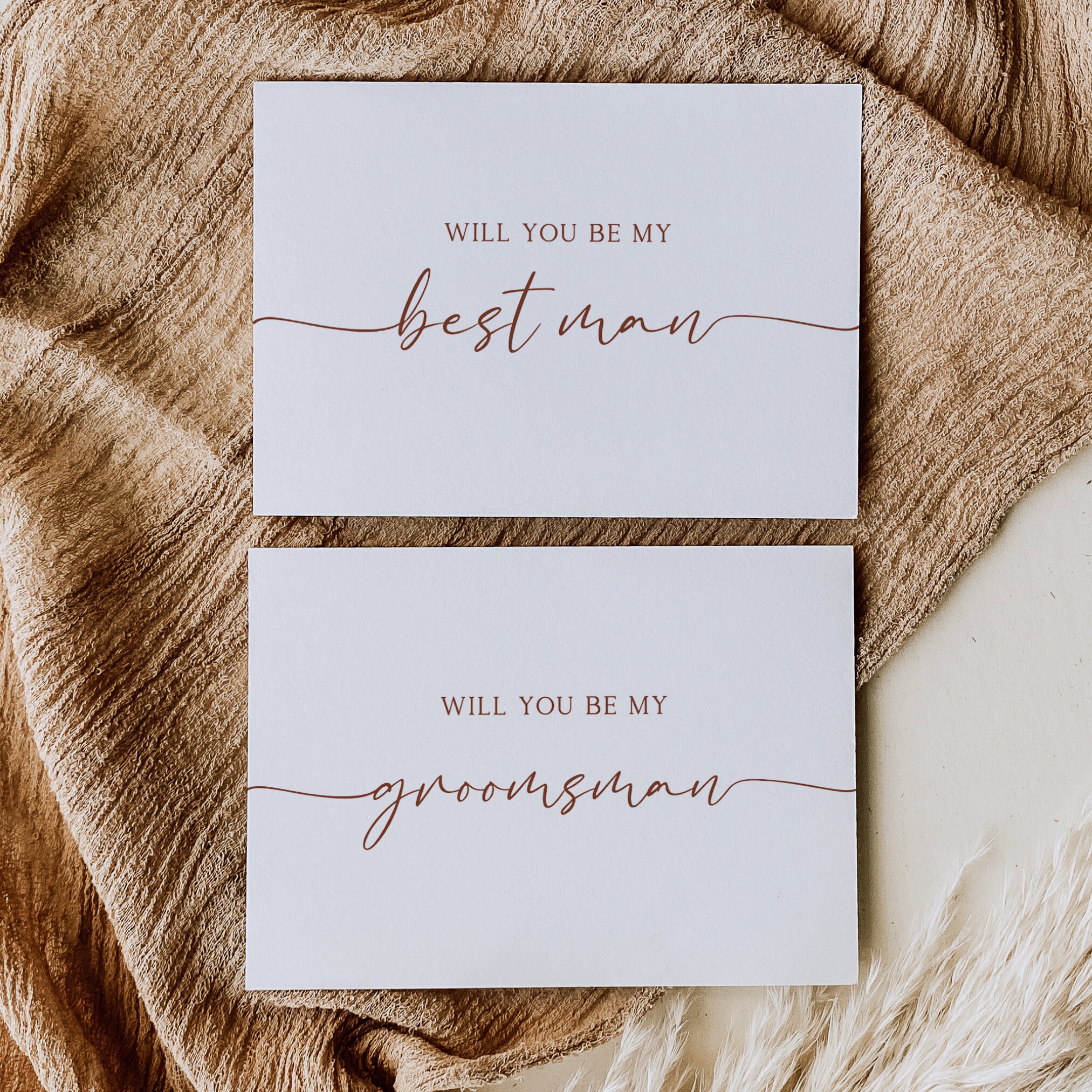 Groomsman Proposal Card Template, Printable Best Man Proposal Card ...