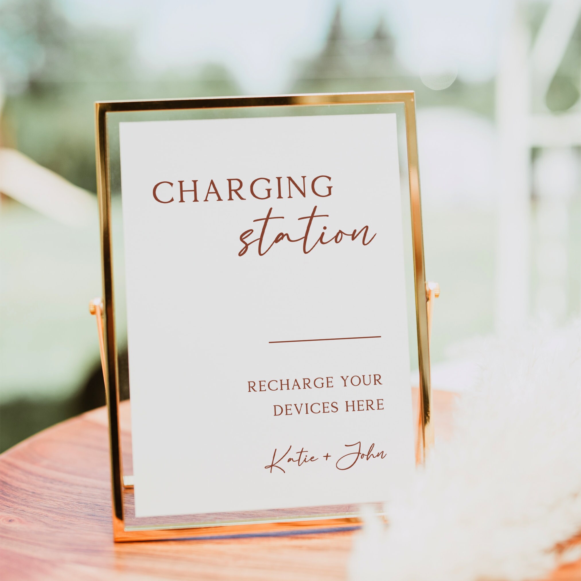 Charging Station Sign Template, Printable Wedding Sign, Recharge Your ...