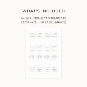 Printable Scrunchie Tag Template, Wedding Proposal Gift, to Have and to ...