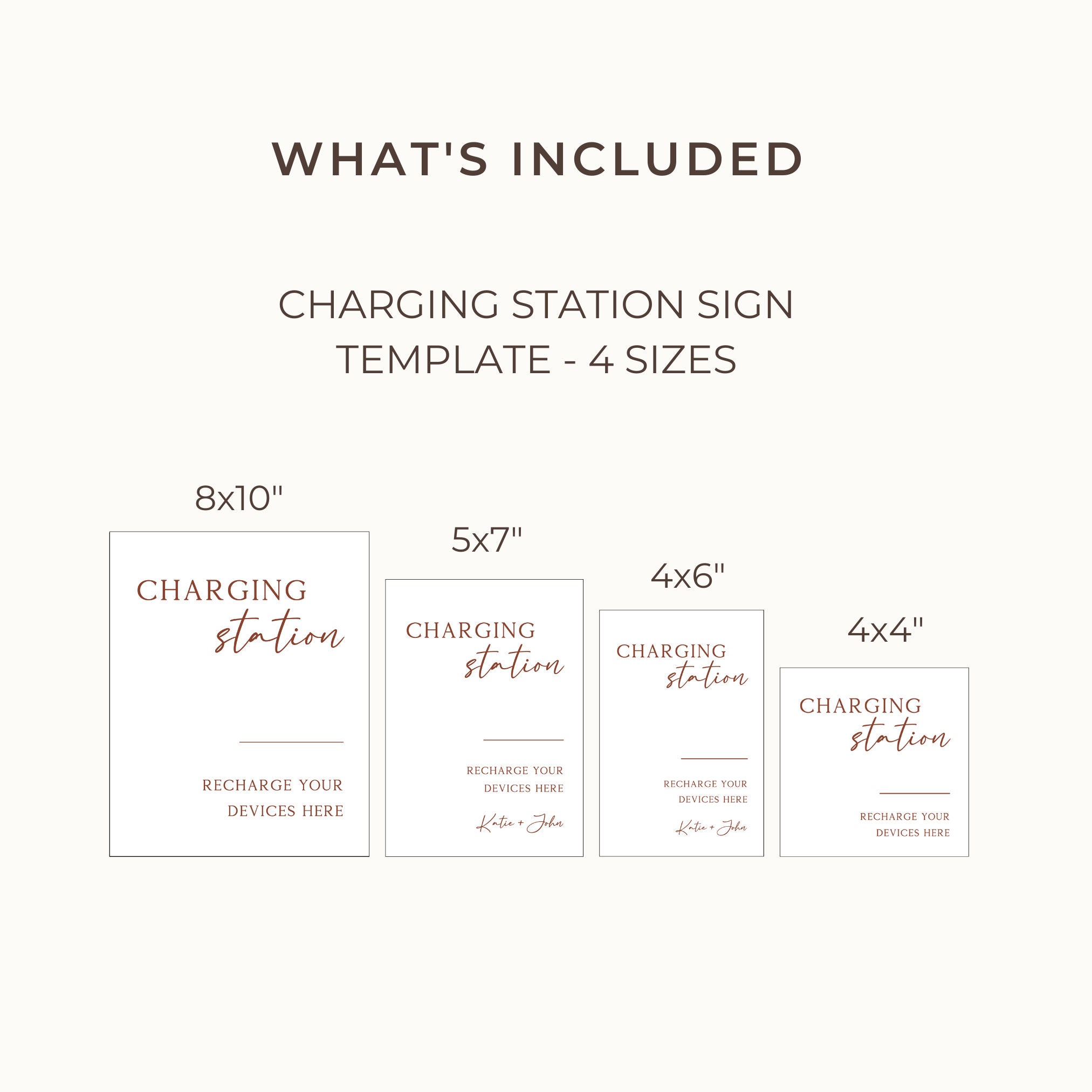 Charging Station Sign Template, Printable Wedding Sign, Recharge Your ...