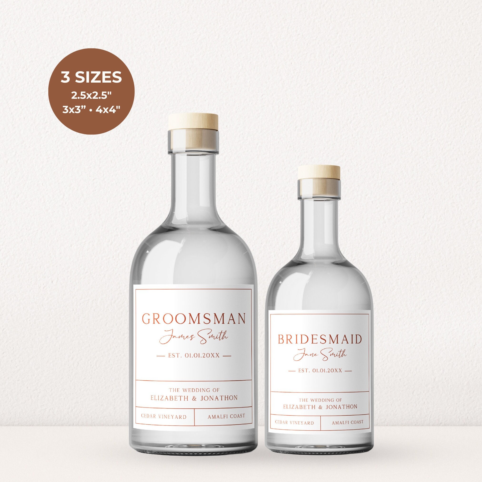 Groomsman Proposal Whiskey Label Template Best Man Proposal Custom ...