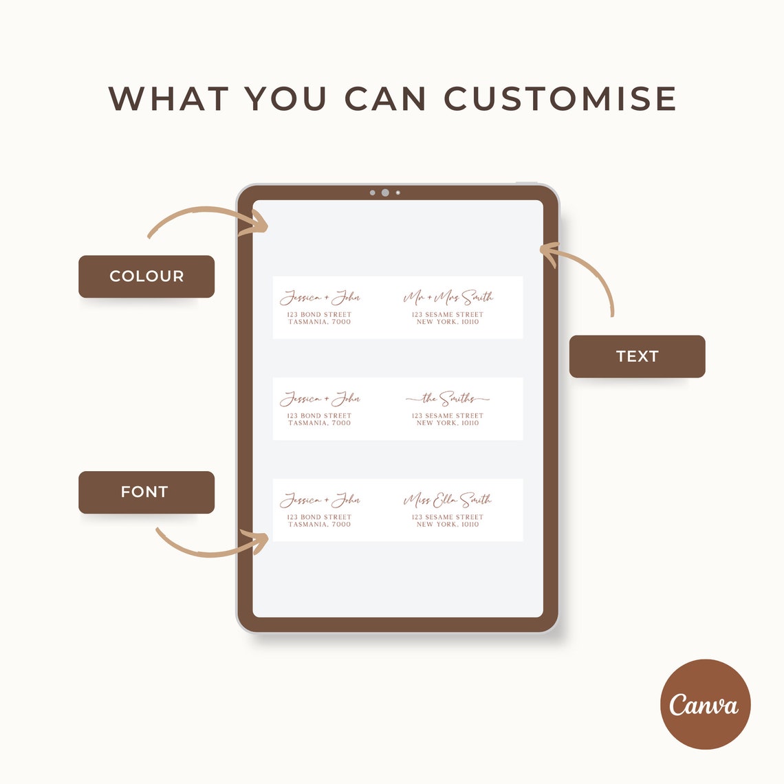 Envelope Wrap Template, Editable Wrap Around Labels, 8x2 Envelope ...