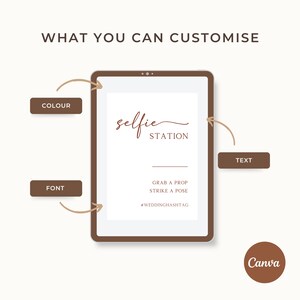 Photo Booth Sign Template, Selfie Station Printable Sign, Wedding Photo ...