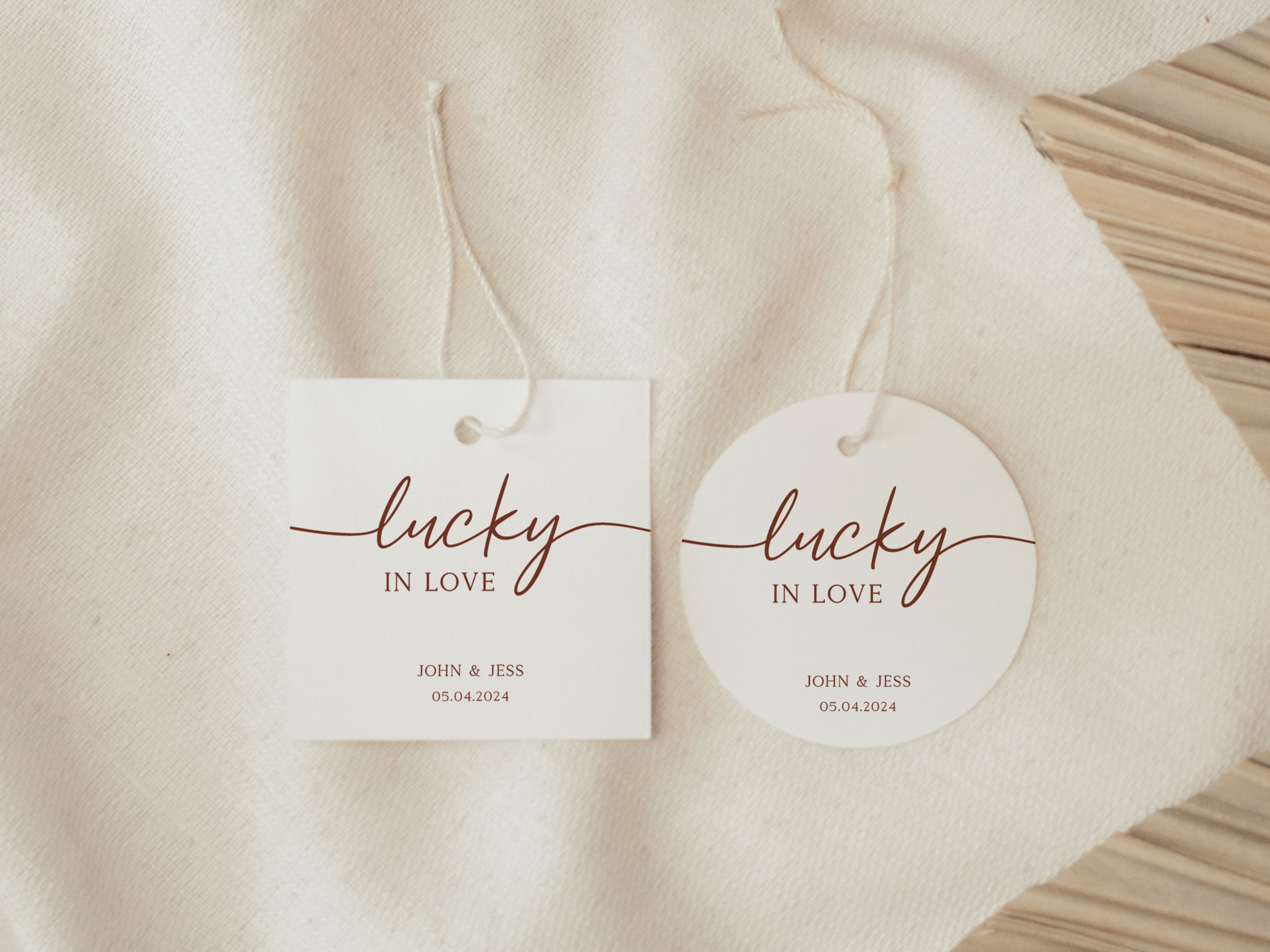 Lucky in Love Sticker Template, Custom Lotto Ticket Wedding Favor ...