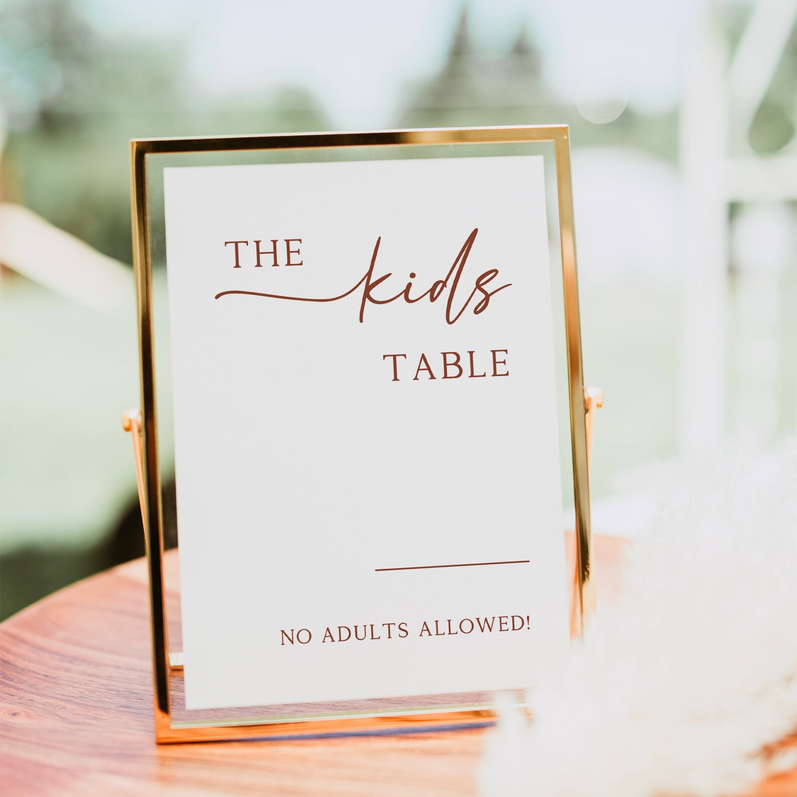 Kids Table Sign Template, Kids Table Wedding Sign, Custom Kids ...