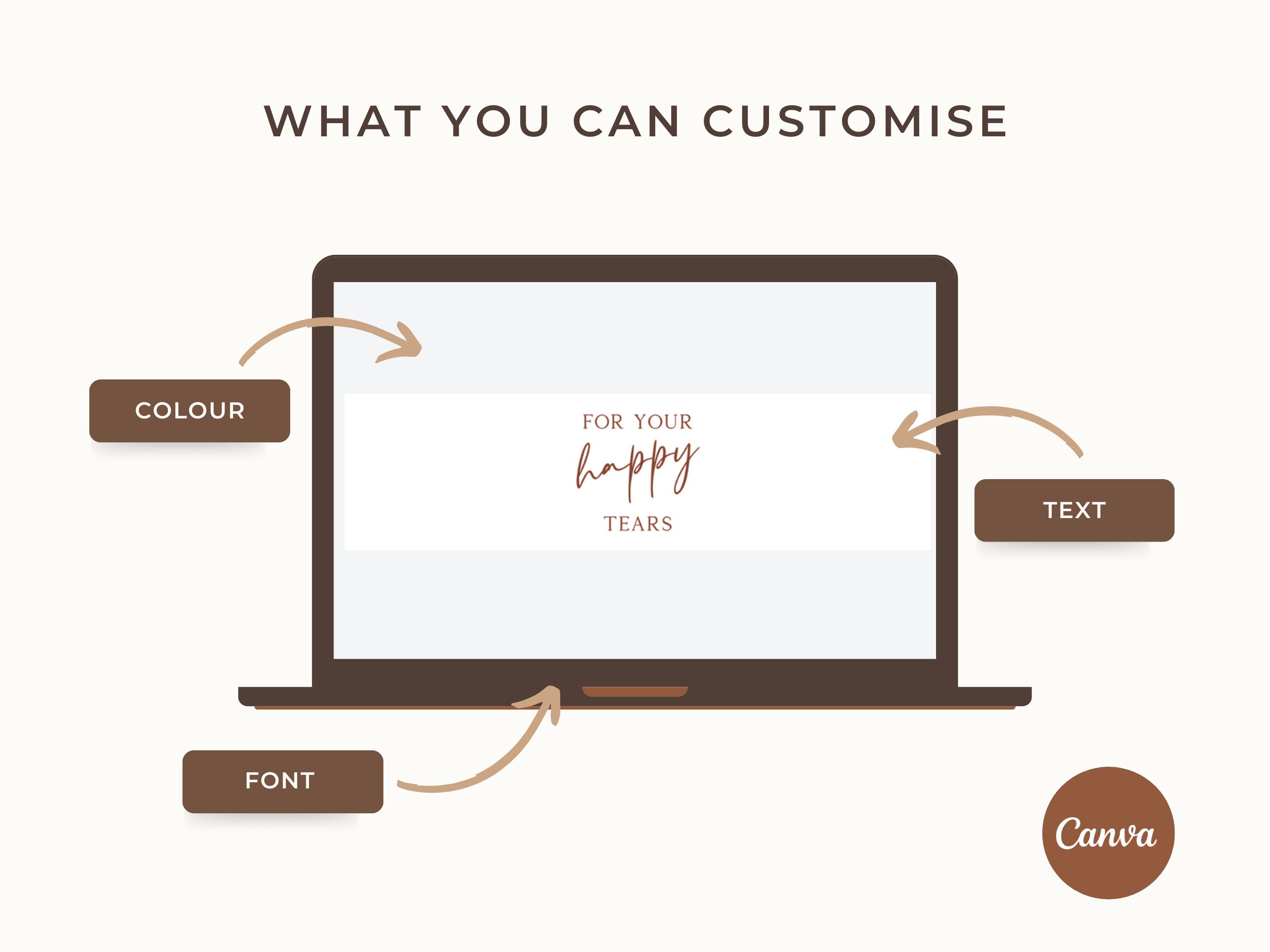 Wedding Tissues Template, Editable Happy Tears Tissues Wrap, Printable ...