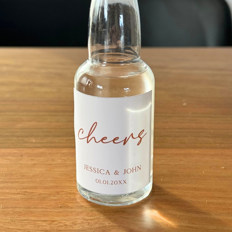 Shot Bottle Label Templates, DIY Wedding Favors, Custom Labels for Mini ...