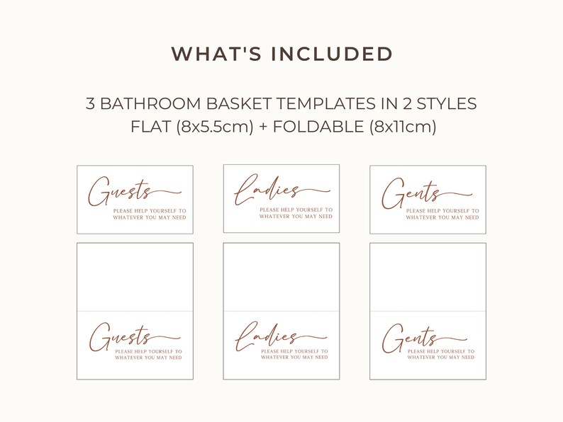 Bathroom Basket Sign Template, Editable Help Yourself Sign, Printable ...