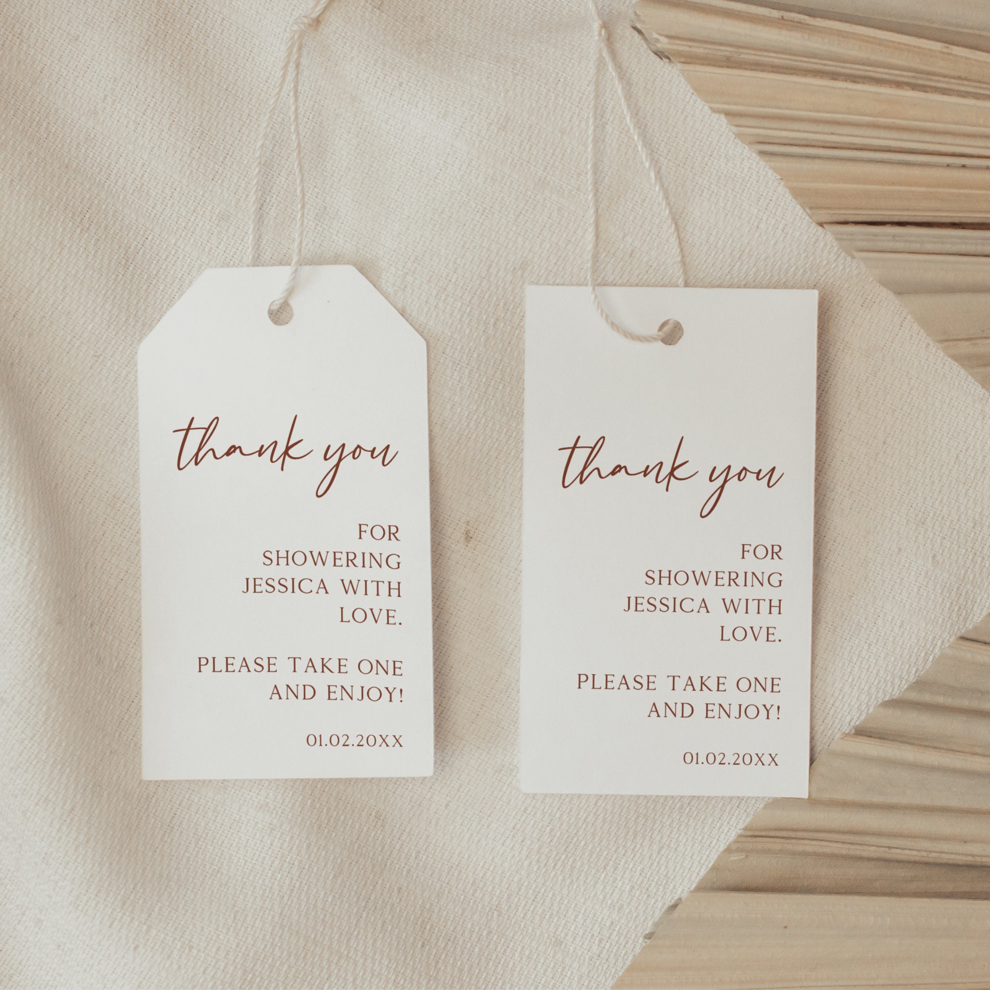 Bridal Shower Gift Tag Template, Bridal Shower Favor Tags, Couple ...