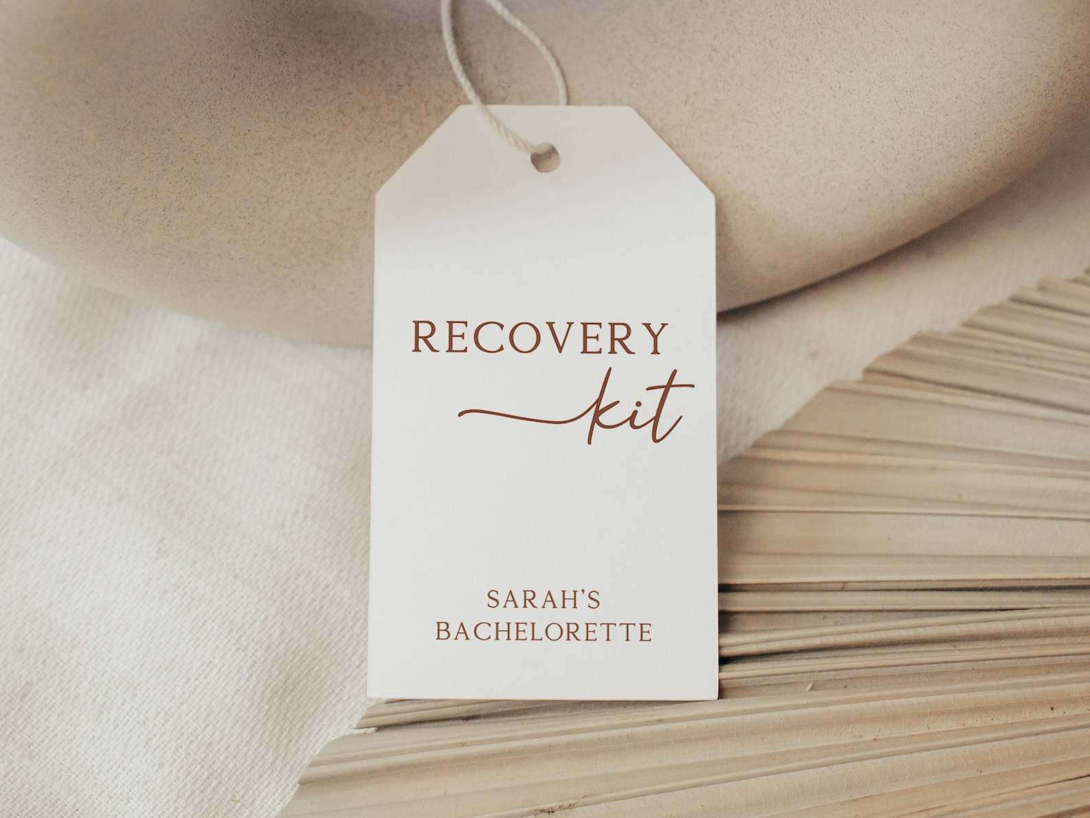 Recovery Kit Tag Template, Editable Wedding Hangover Kit Tag, Printable ...