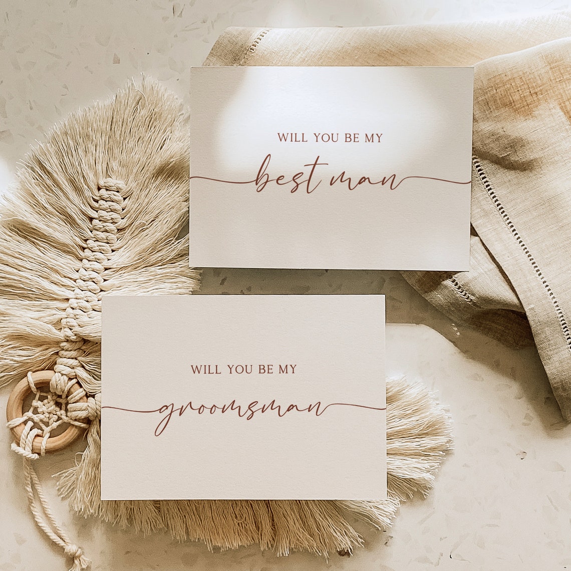 Groomsman Proposal Card Template, Printable Best Man Proposal Card ...