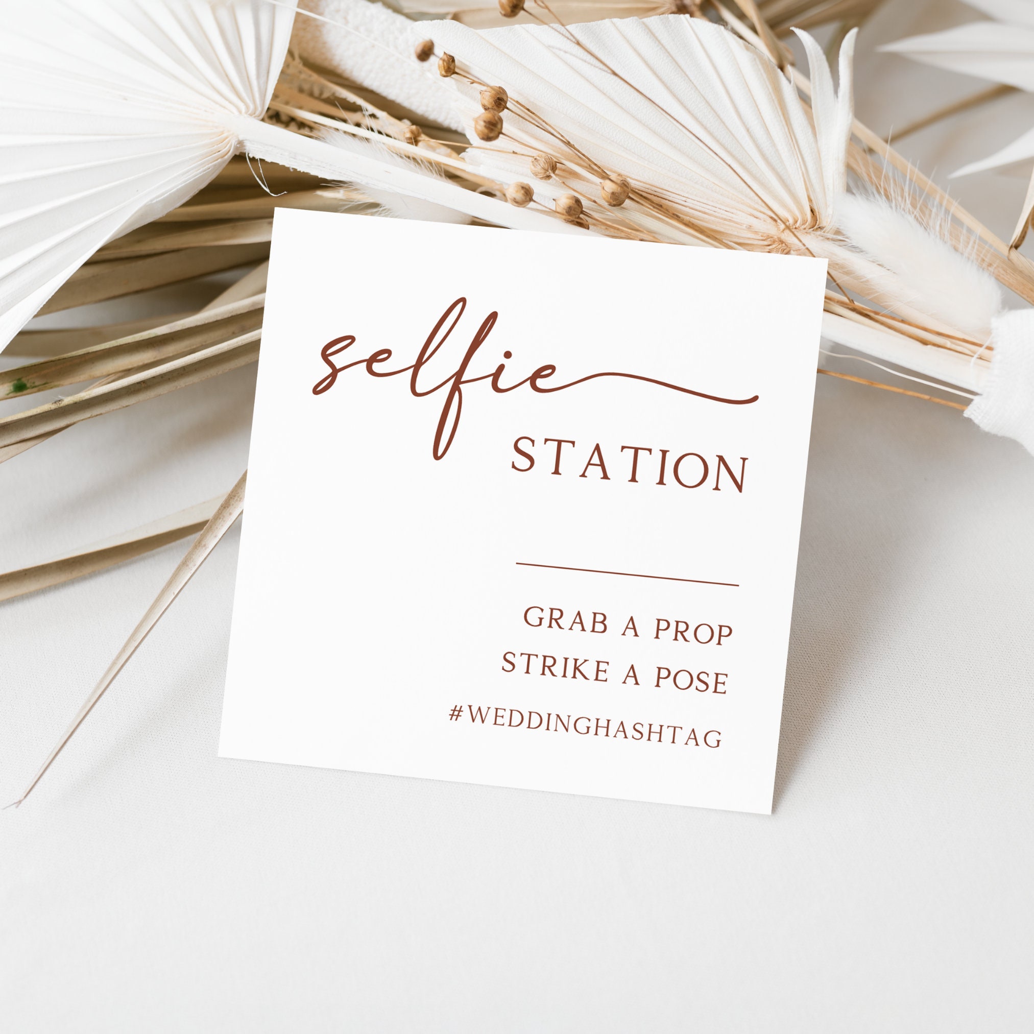Photo Booth Sign Template, Selfie Station Printable Sign, Wedding Photo ...