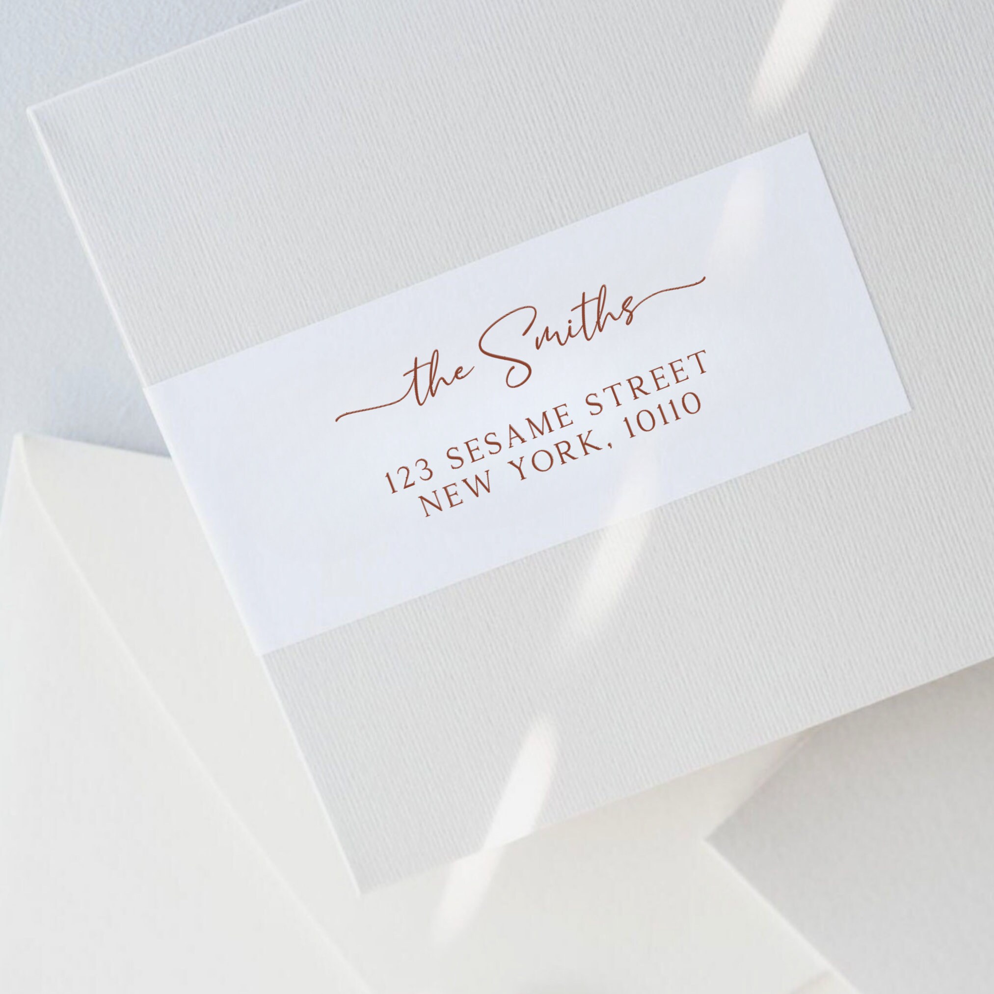 Envelope Wrap Template, Editable Wrap Around Labels, 8x2 Envelope ...