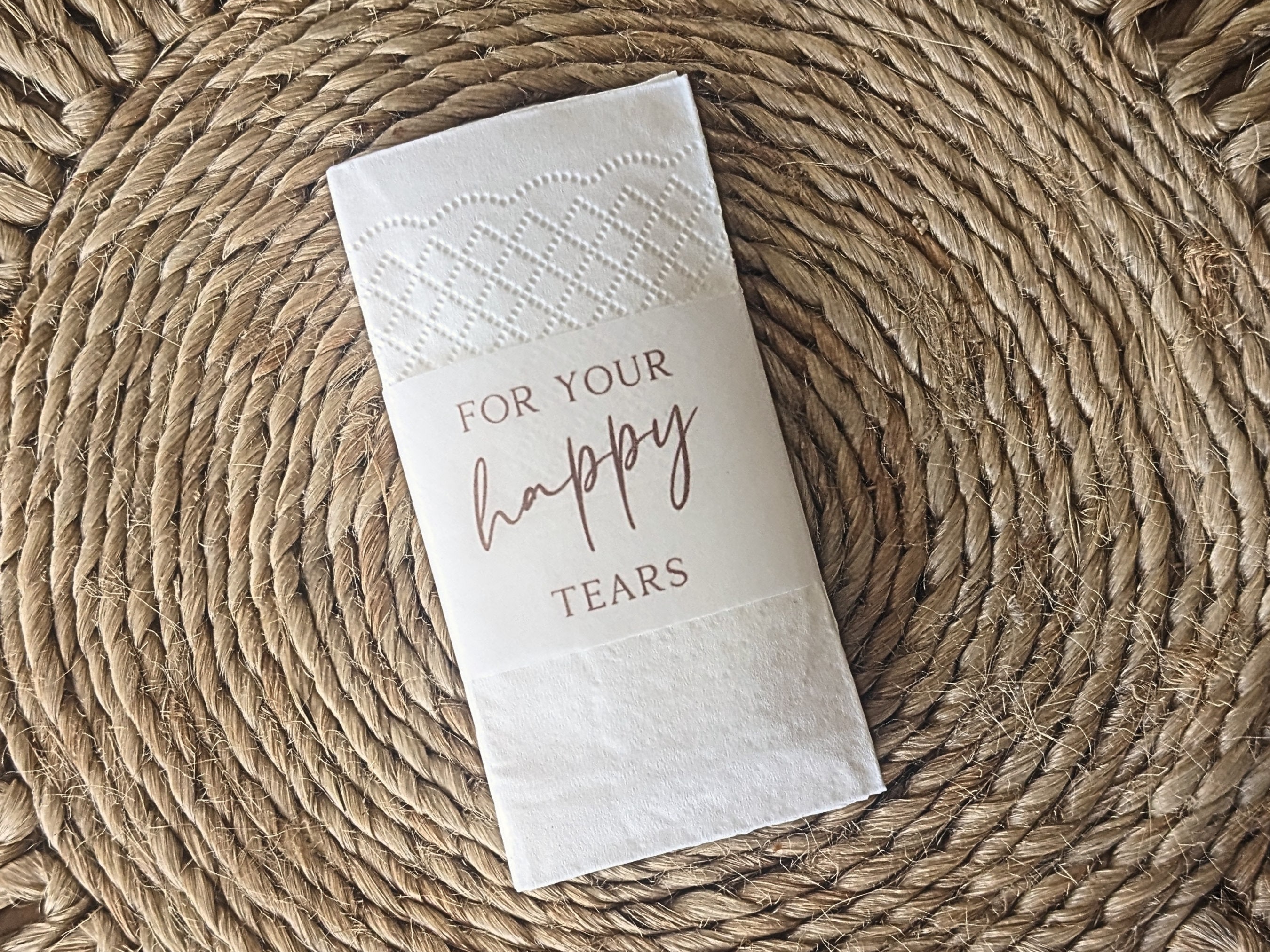 Wedding Tissues Template, Editable Happy Tears Tissues Wrap, Printable ...