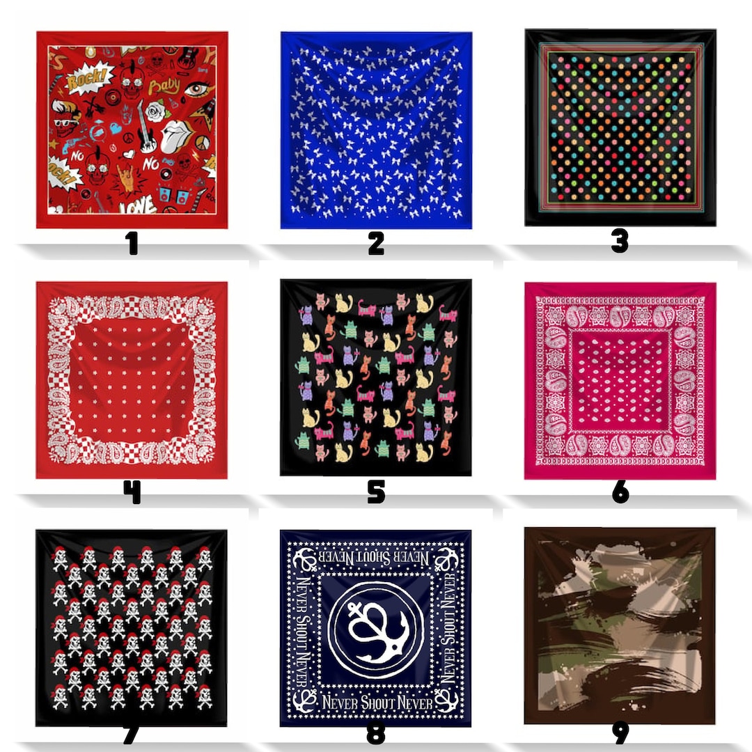 Bandana Wholesale Set of 10 High-quality Cotton Bandanabandana ...