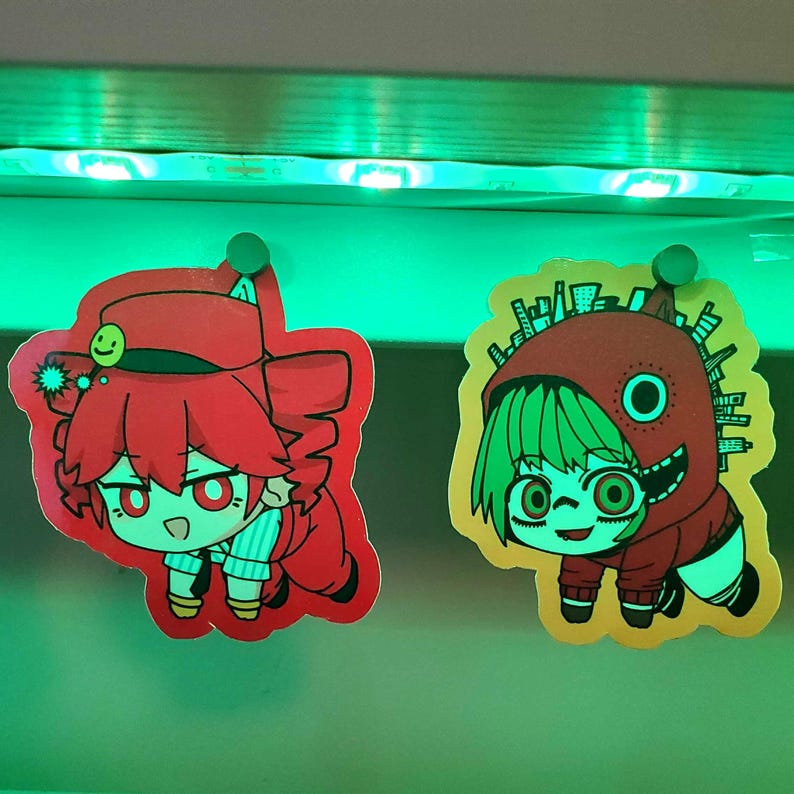HOLO OPTION! Mesmerizer Teto Miku Vinyl Stickers (2.5"/.75"/.5 ...