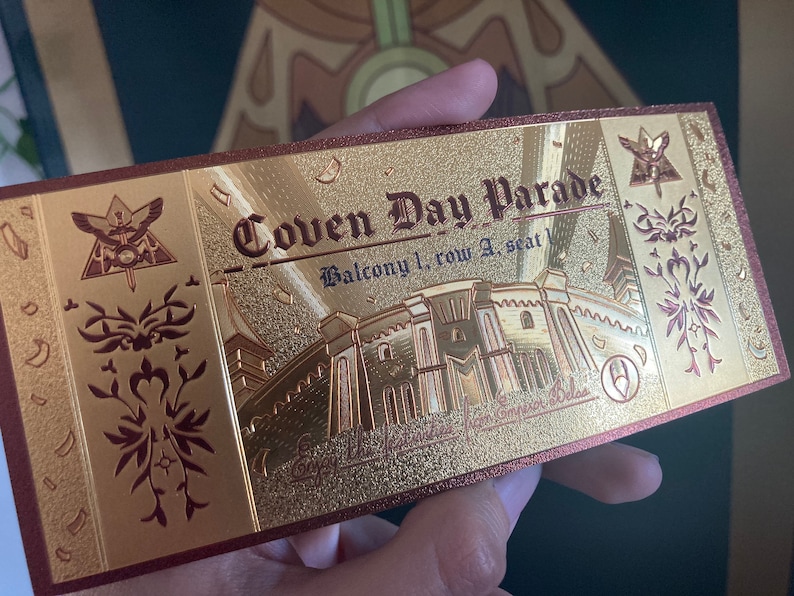 Coven Day Parade Belos Golden Ticket - Etsy