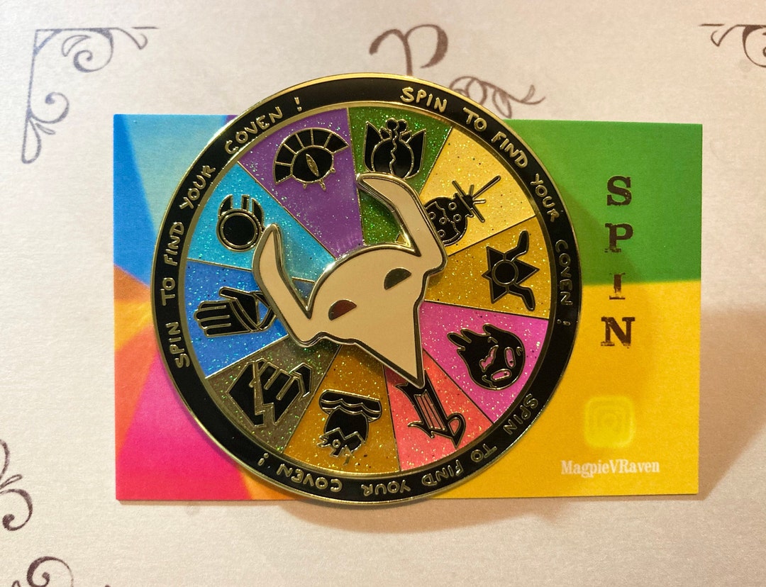 Owl House Coven SPIN PIN - Enamel Fantasy Pin - Etsy