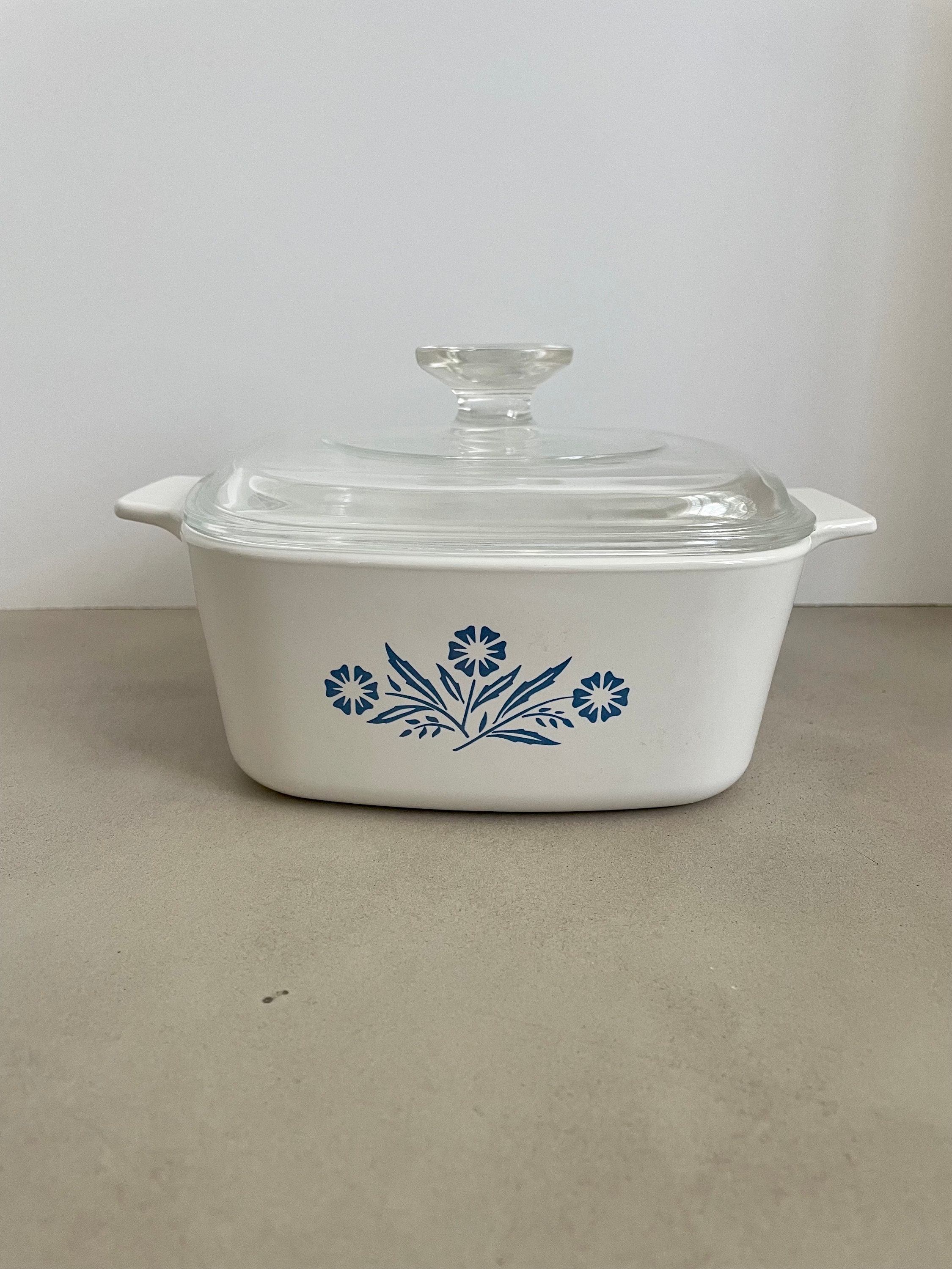 Corning Ware Blue Cornflower 1 1/2 Quart Casserole Dish With - Etsy
