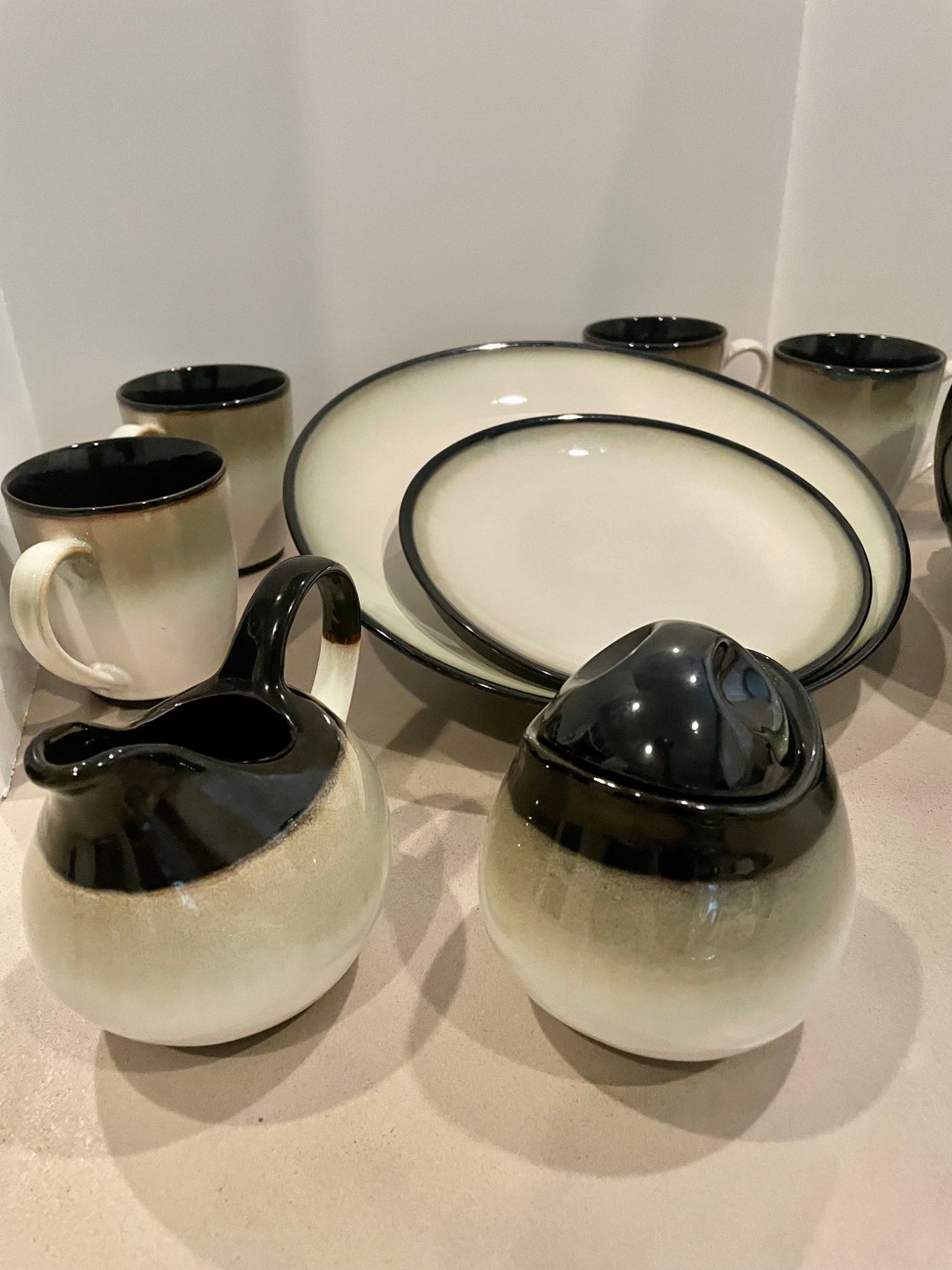 Sango Nova Black 4932 Dinnerware - Etsy