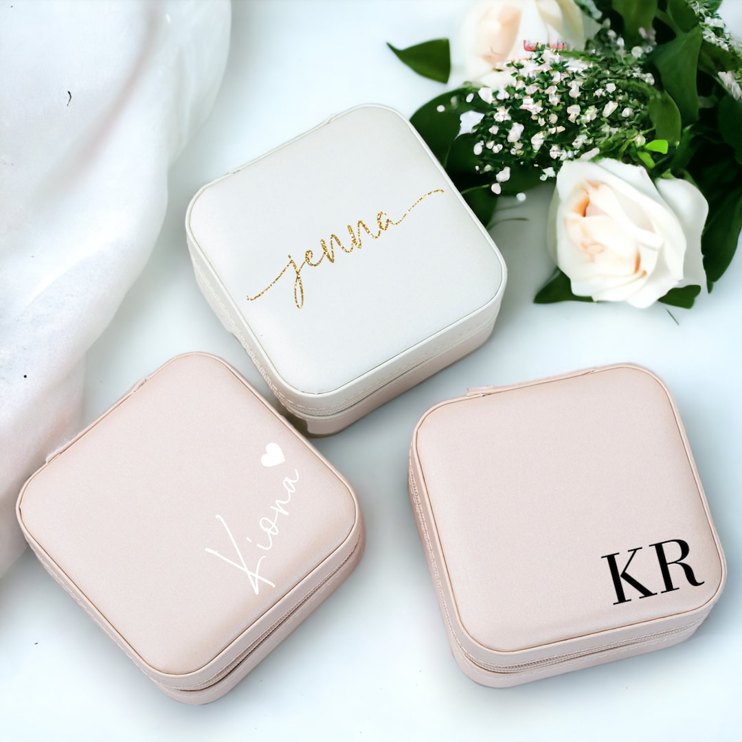 Personalized Jewelry Box Travel Size | Custom Jewelry Box | Jewelry ...