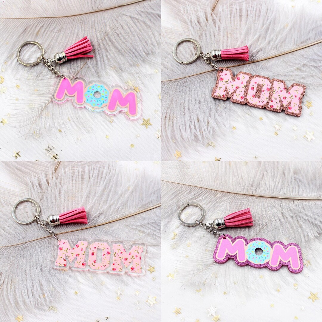 Custom Keychain for Mom, Mother's Day Keychain, Mother's Day Gifts ...