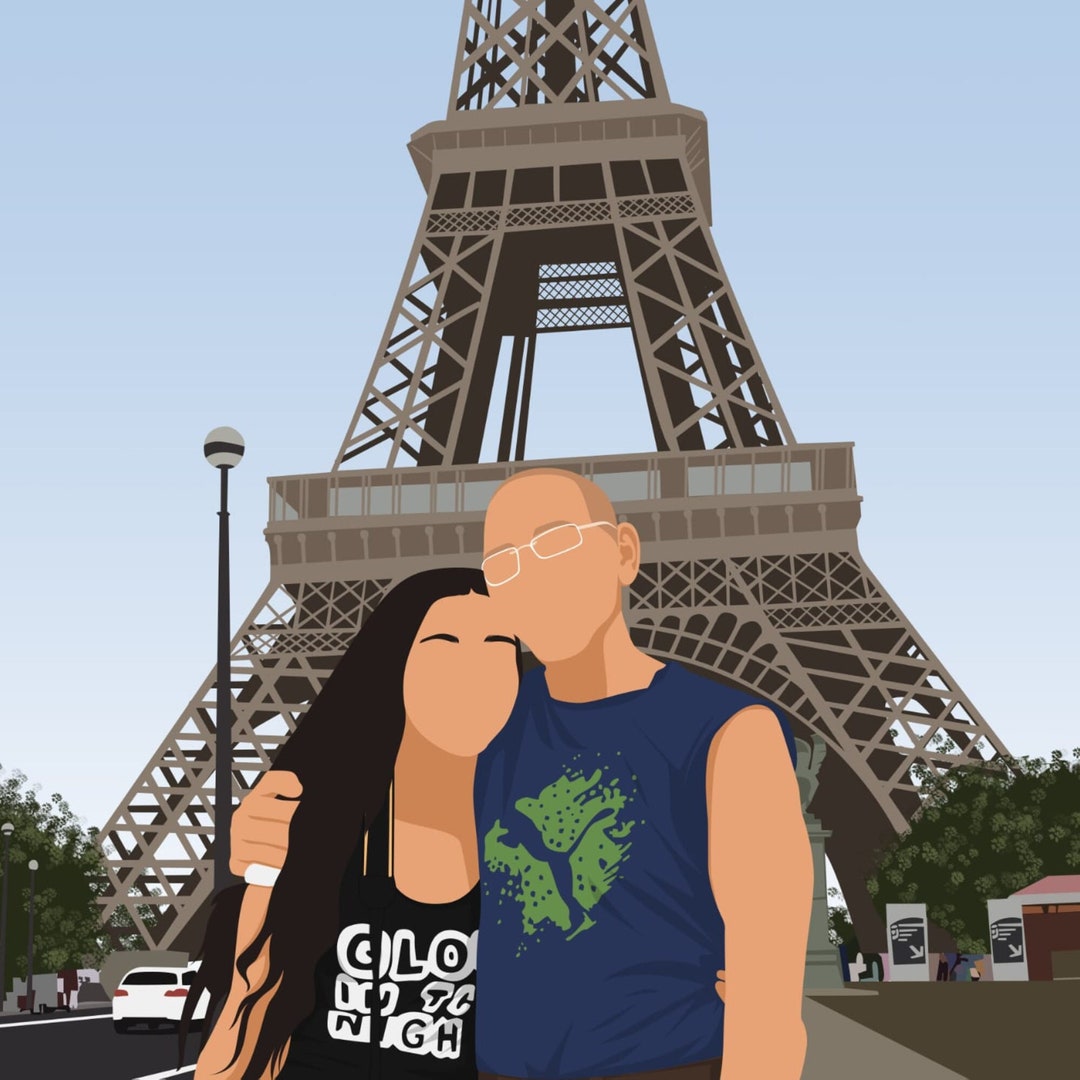 Custom Faceless Portrait | Faceless Digital Portrait | Couple Portrait ...