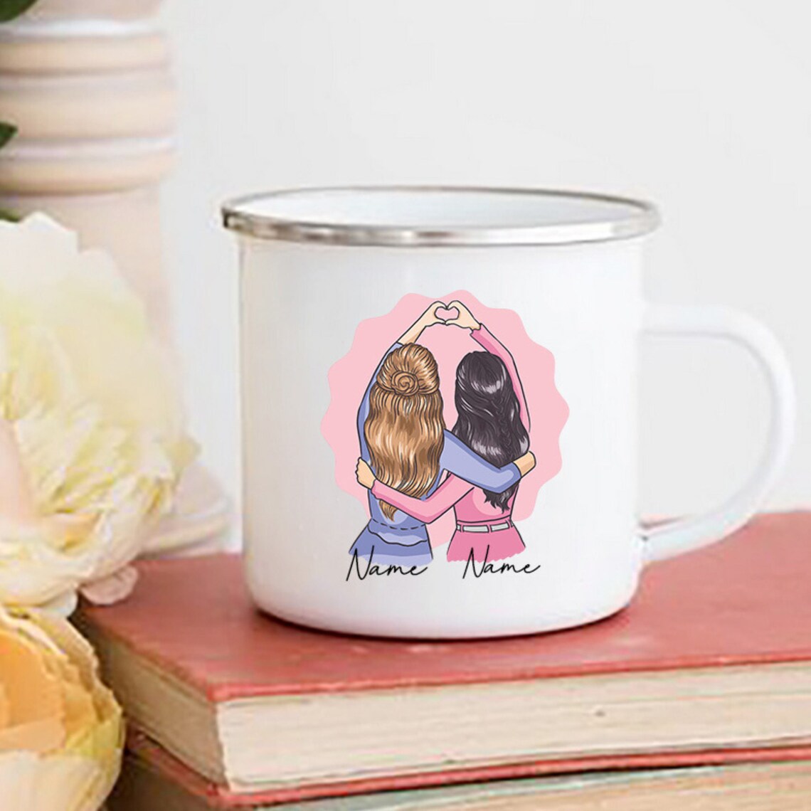 Personalized Best Friends Mug Custom Best Friends Mug - Etsy