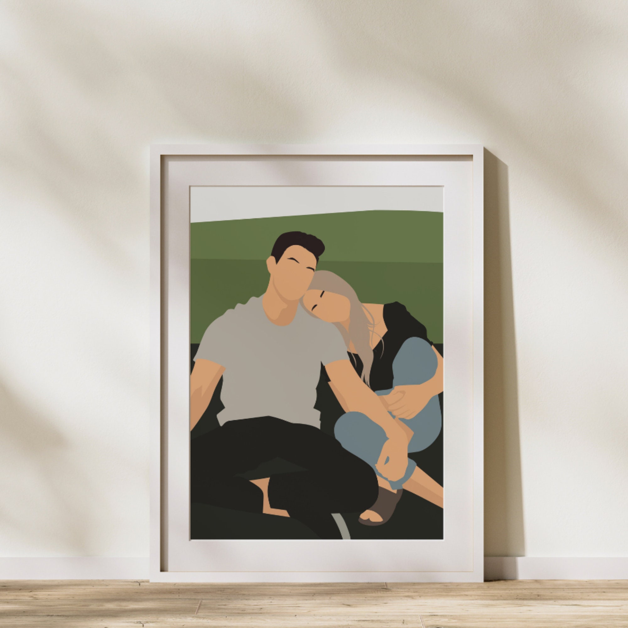 Custom Faceless Portrait | Faceless Digital Portrait | Couple Portrait ...