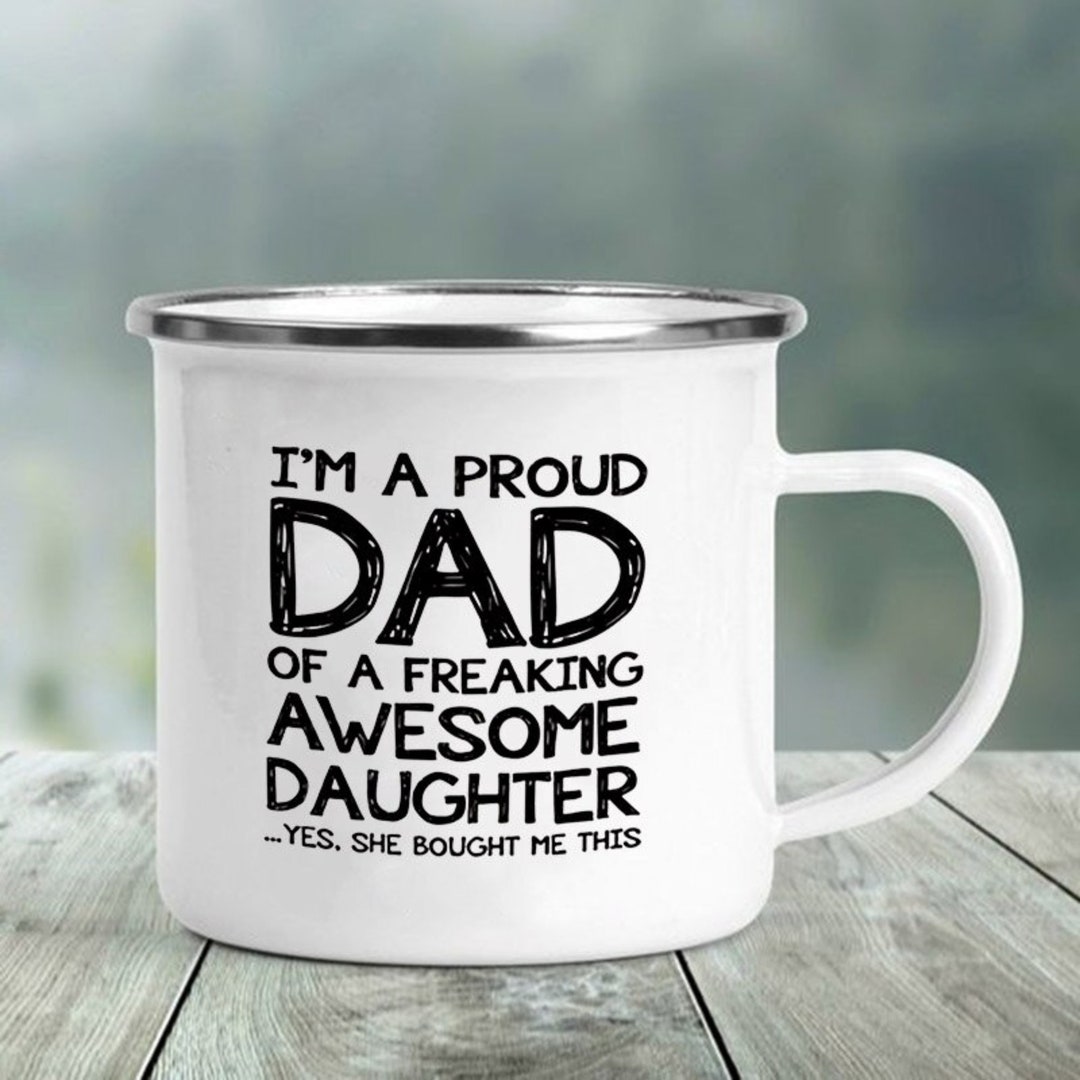 Best Dad Enamel Mug, Father's Day Gifts Mug, Dad Mug Gift, Best Dad Mug ...