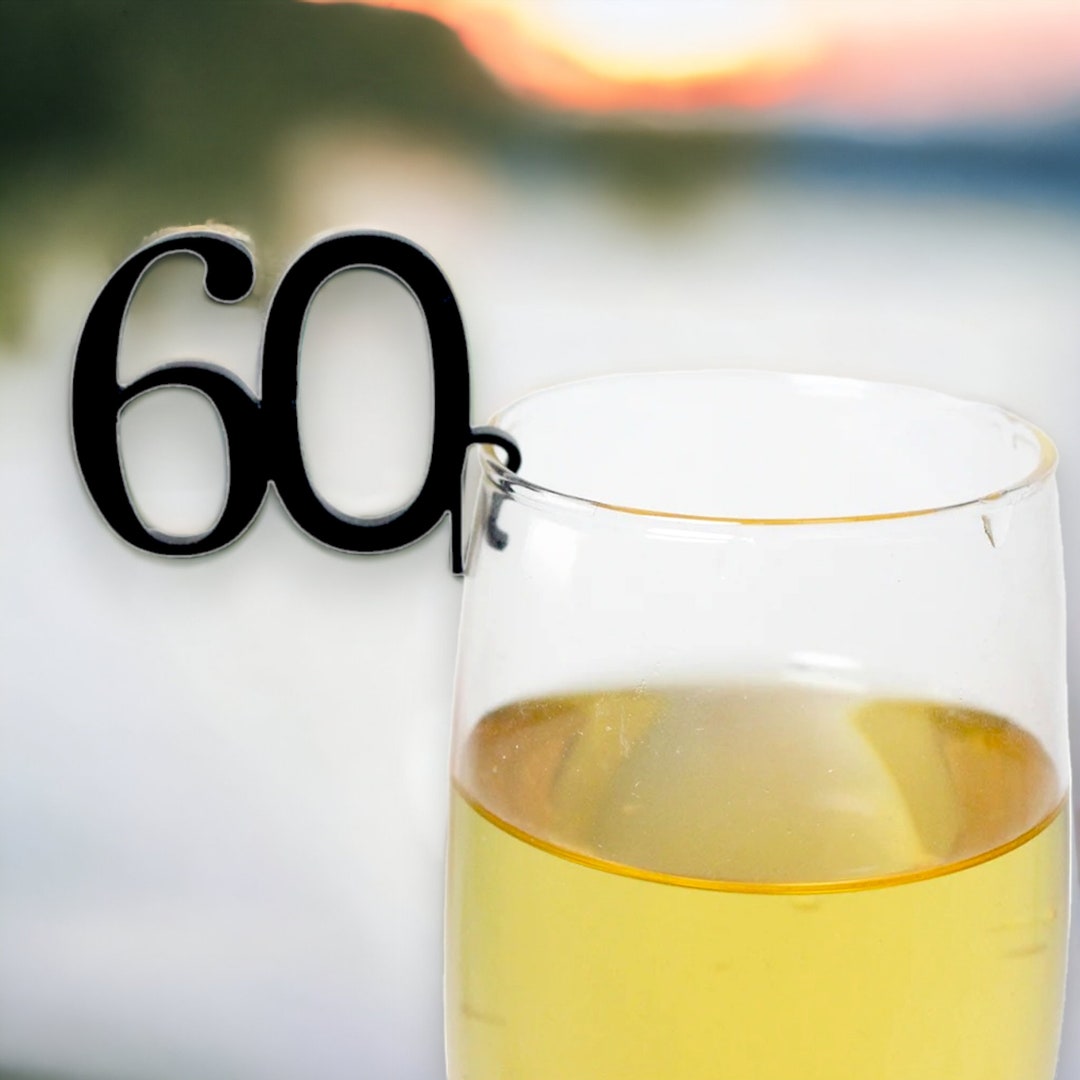 Personalized Birthday Drink Tags, Custom Glass Toppers, Personalized ...