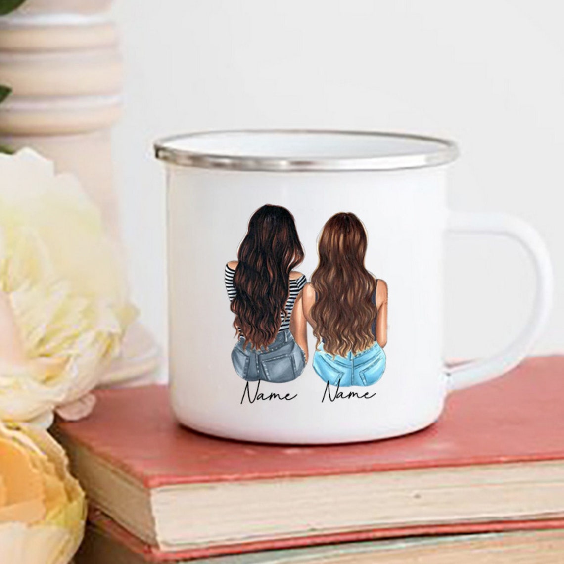 Personalized Best Friends Mug Custom Best Friends Mug - Etsy