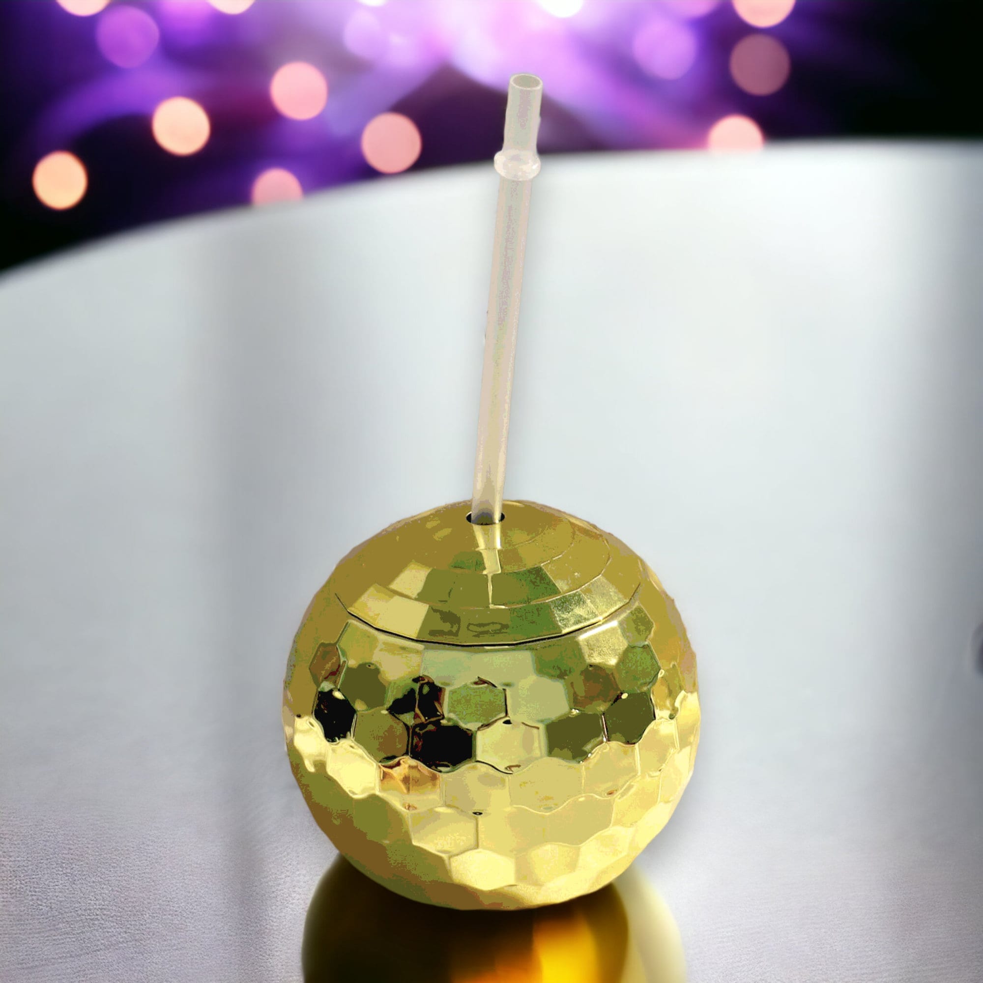 Personalized Disco Ball Cup, Disco Ball Cup With Clear Straw ...