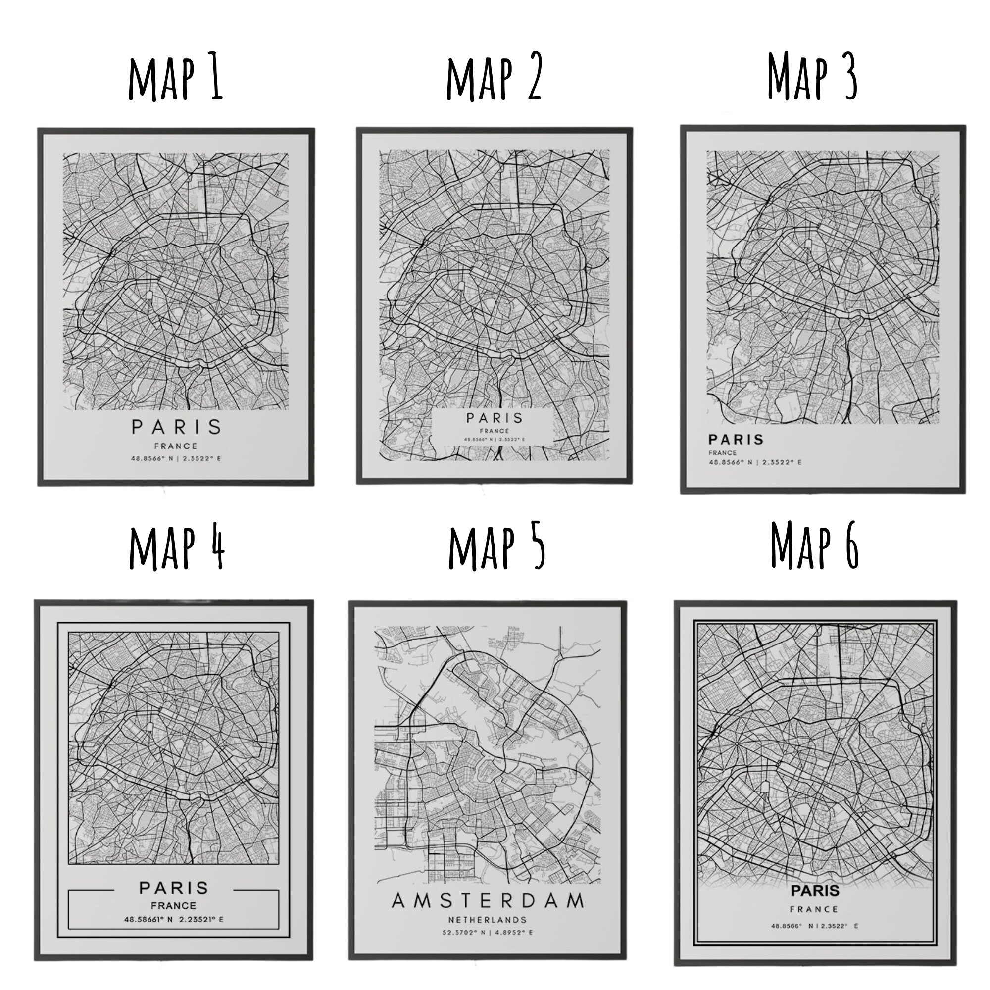 Custom City Map Print Decor Custom City Map Poster Personalized Map Art City Map Art Etsy