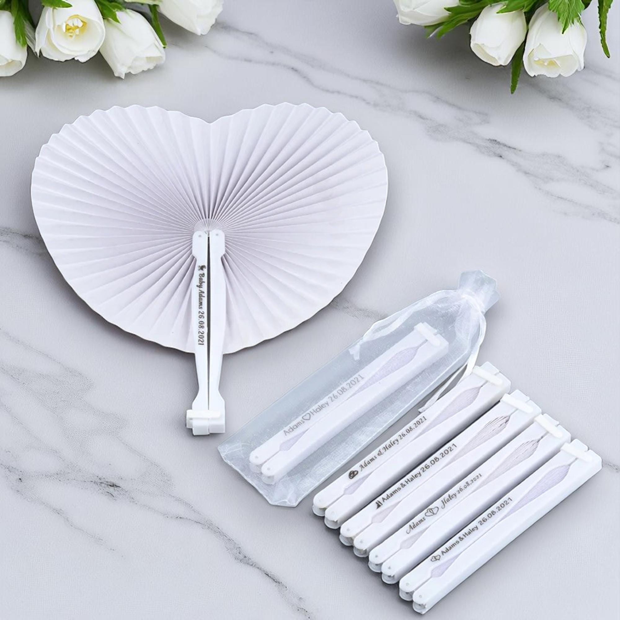 Custom Heart Shaped Fan, Custom Wedding Fans Bulk, Custom Wedding Fans ...