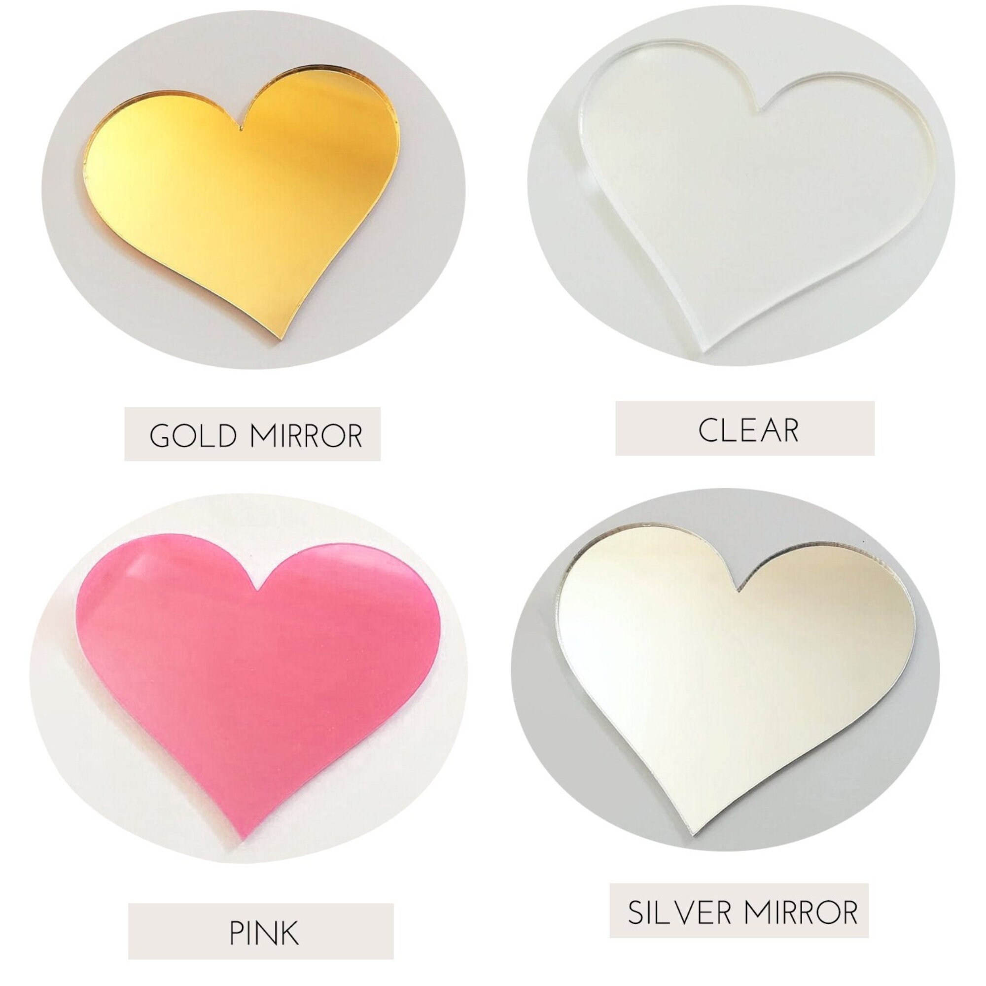 10-100 Personalized Mirrored Name Placers, Custom Wedding Place Cards ...
