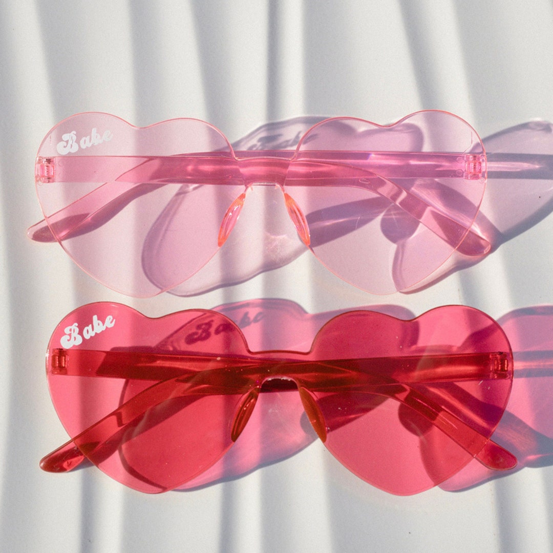 Bachelorette Heart Shaped Sunglasses | Bachelorette Party Heart ...