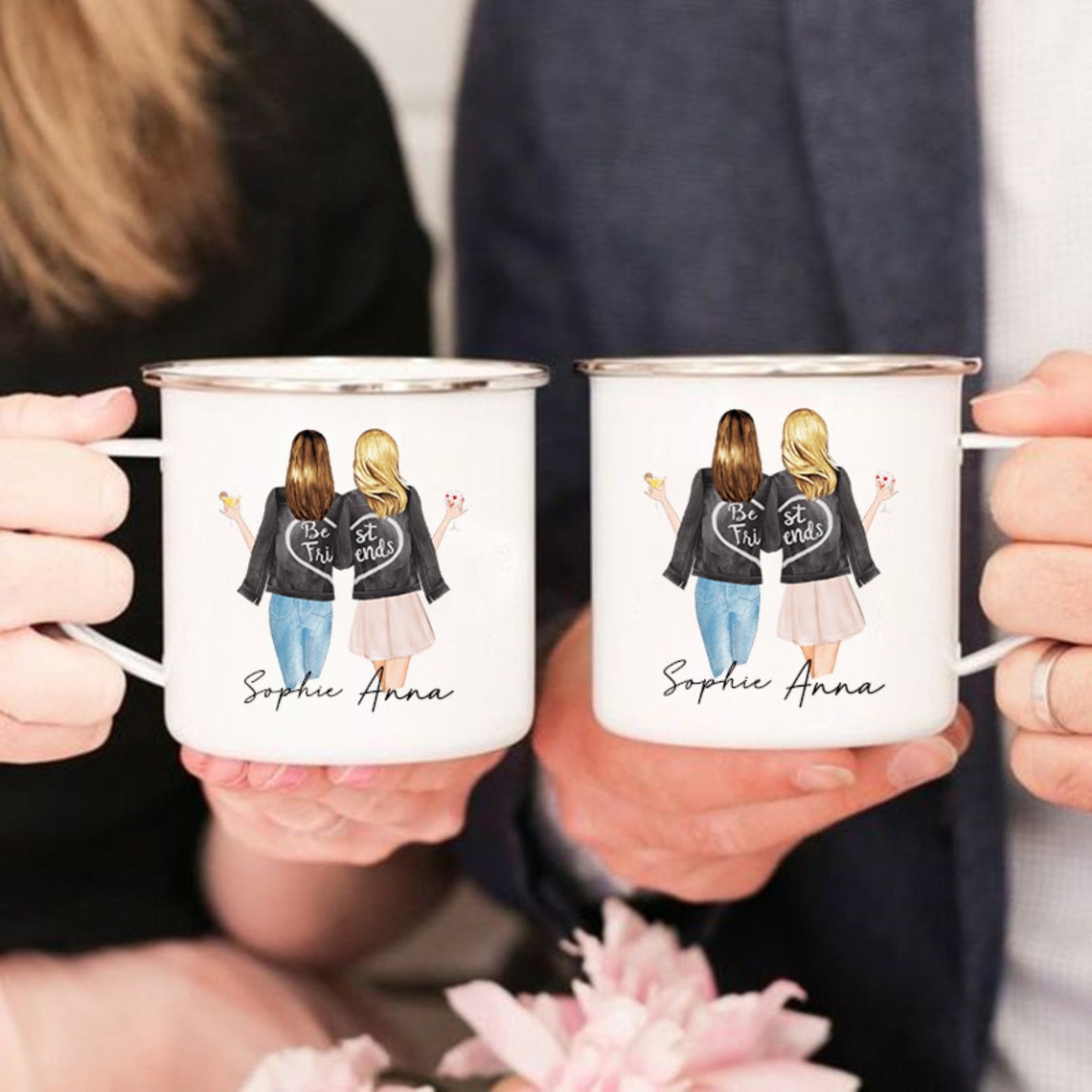 Personalized Best Friends Mug Custom Best Friends Mug - Etsy
