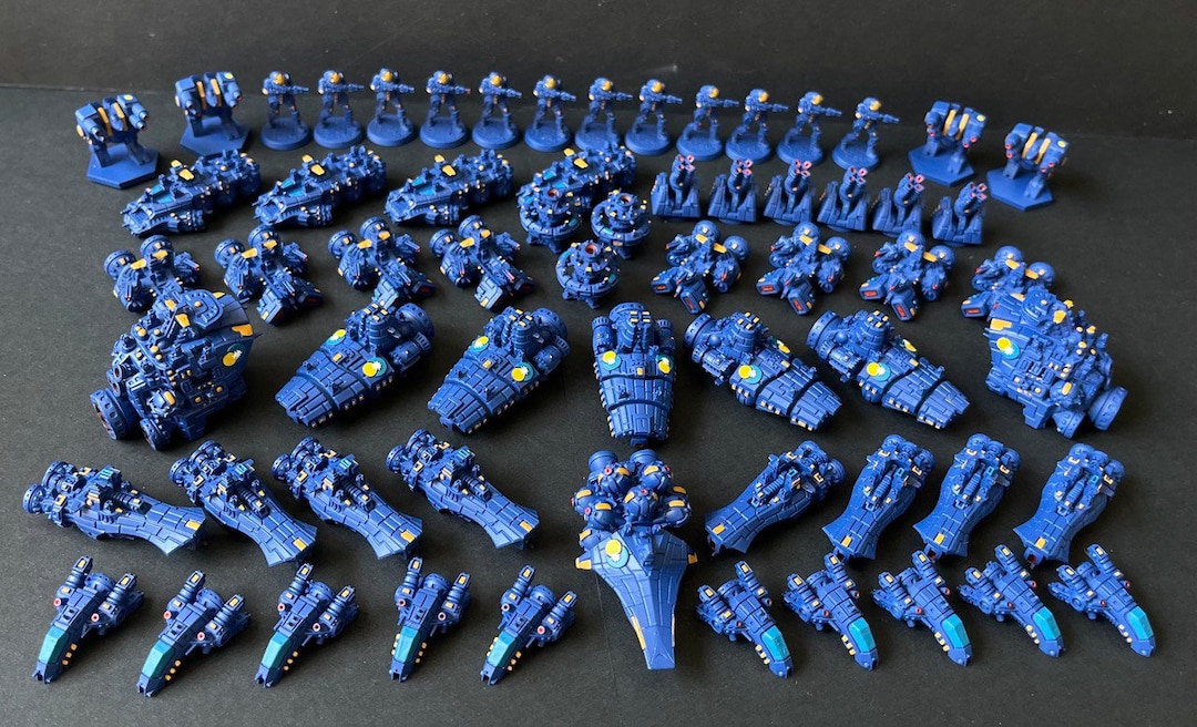 Twilight Imperium Human Federation Custom Fleet - Etsy