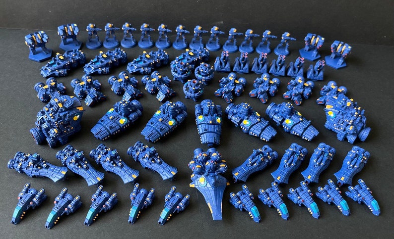 Twilight Imperium Human Federation Custom Fleet - Etsy