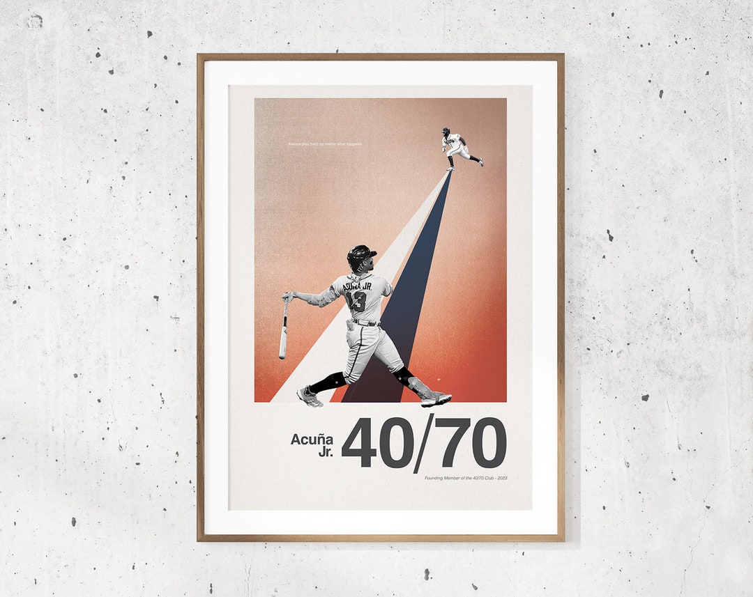 LIMITED EDITION Alternate Ronald Acuna Jr Inspired 40/70 Poster - Etsy